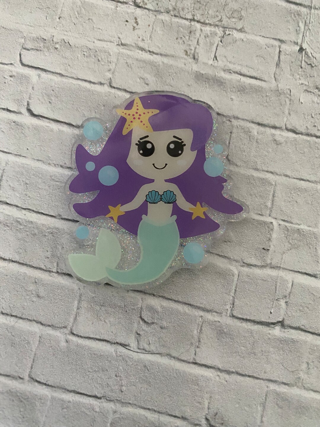 Mermaid Badge Reel/pediatric Badge Holder/badge ID Holder/mermaid Badge ...
