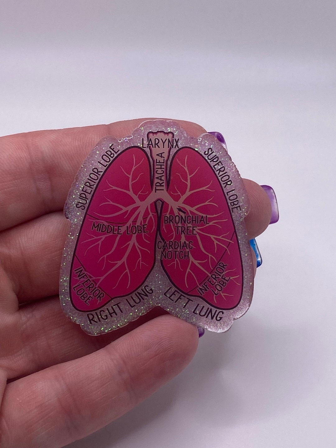 Anatomical Lung Badge/respiratory Lung Badge/pulmonologist/pulmonology ...