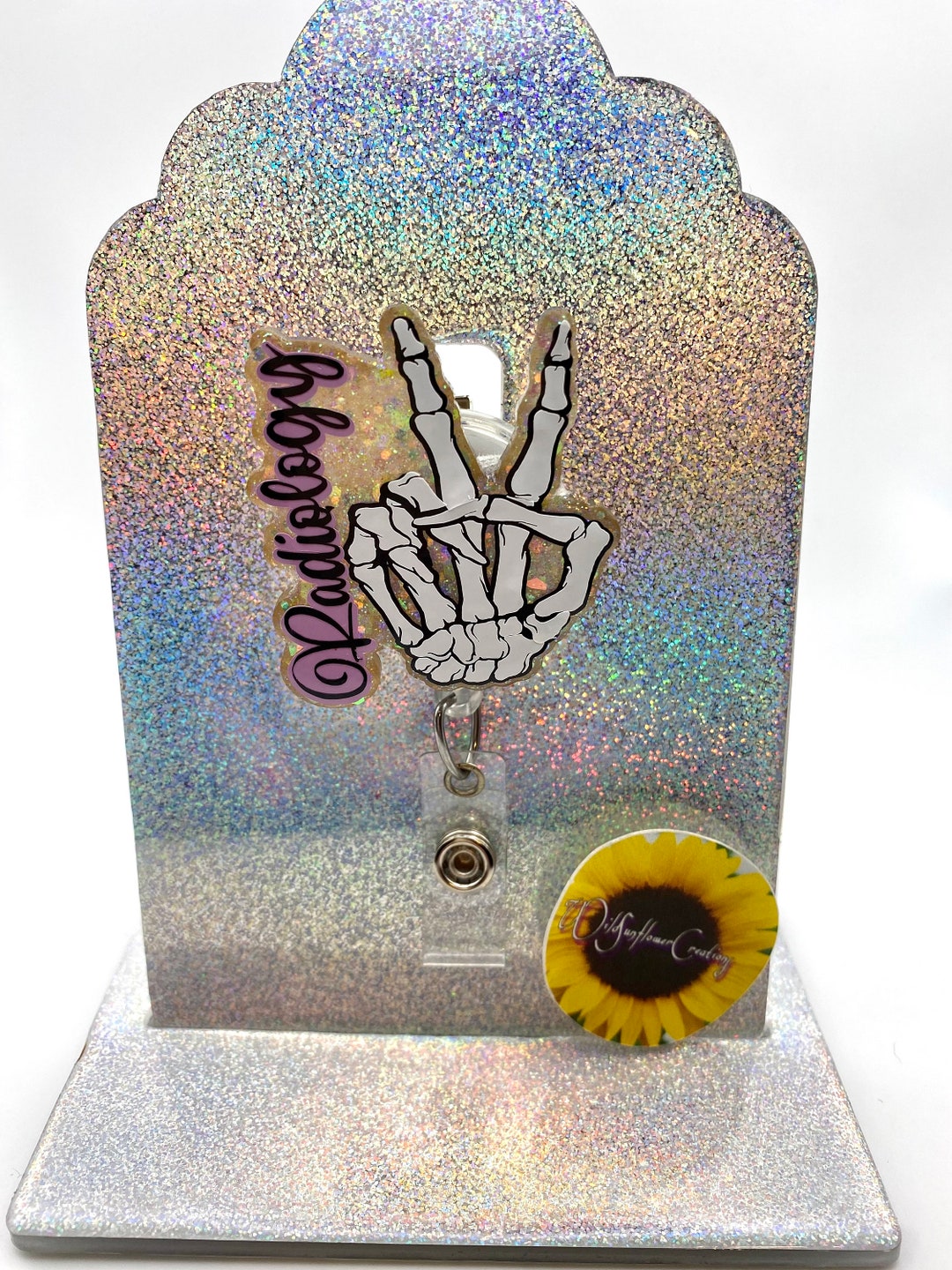 Radiology Retractable Badge Reel, Glitter Badge, Cute Badges, ID Holder ...