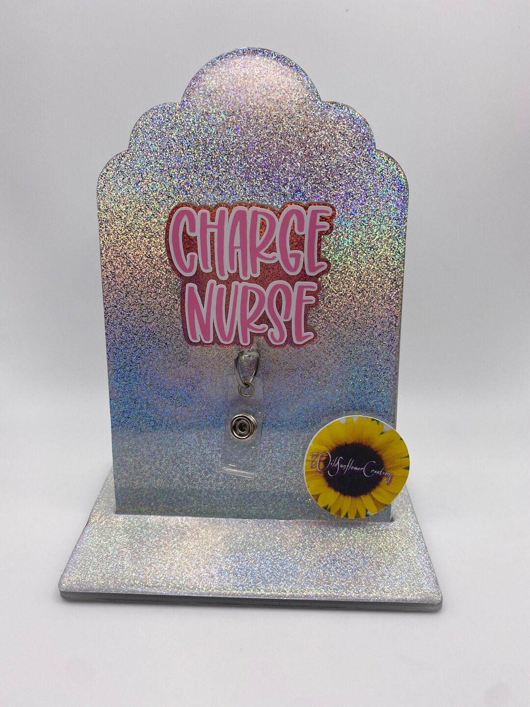 Charge Nurse Retractable Badge, Nursing, Medical, Holographic Badges - Etsy