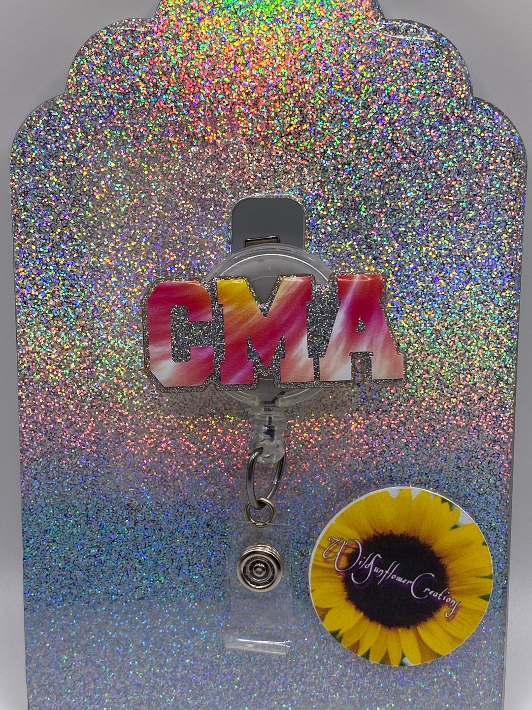 CMA Retractable Badges, Cute Badges, Glitter Badges, ID Holder, ID ...