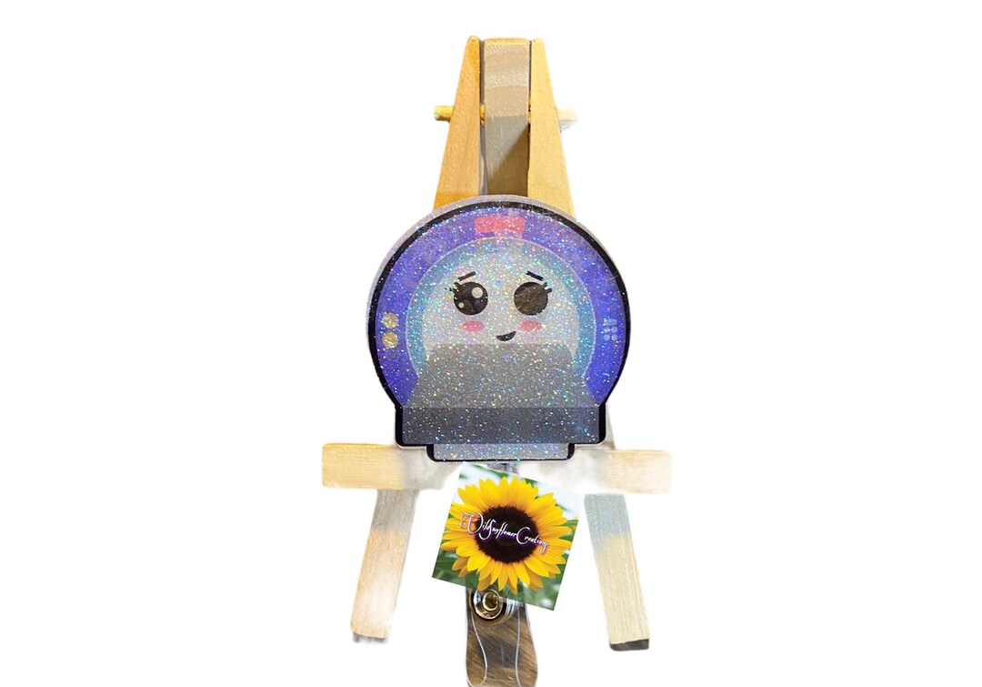 MRI Retractable Badge, Glitter Badge, Badges, Cute Badge, Badge Reels ...