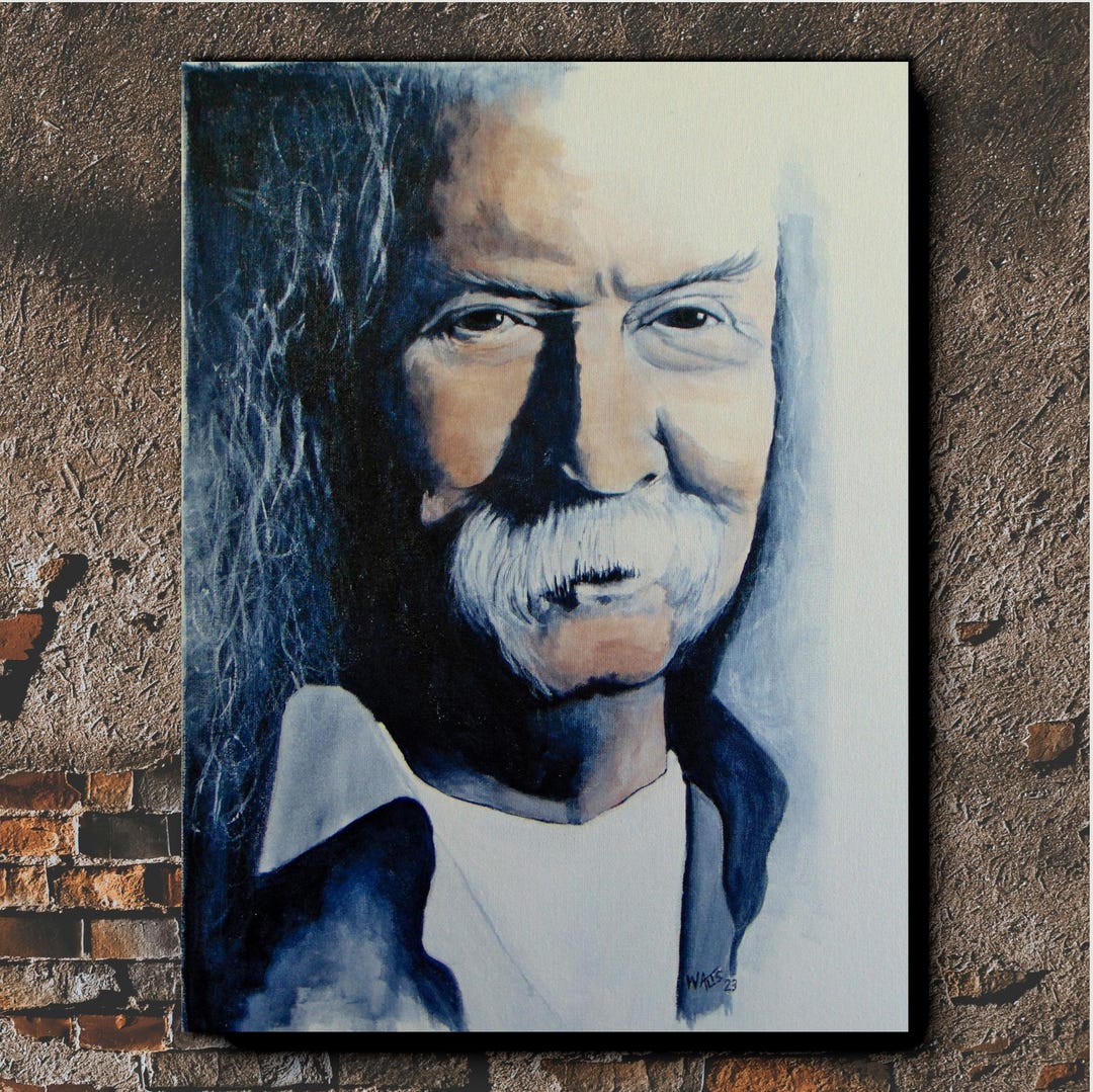 David Crosby Art Print for Framing & Matting - Music Lover Gift ...
