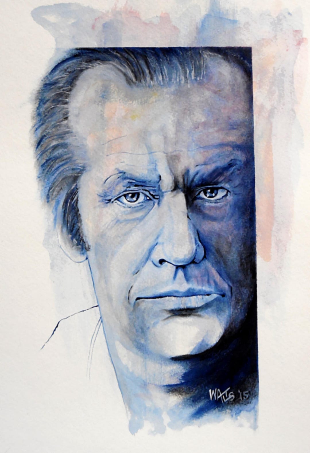 Jack Nicholson Portrait - Movie Icon Art Print, Celebrity Wall Decor ...