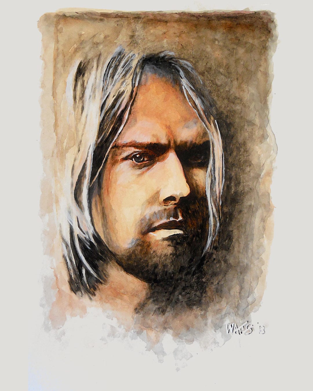 Kurt Cobain Giclée Paper Print – Original Portrait Tribute - Etsy