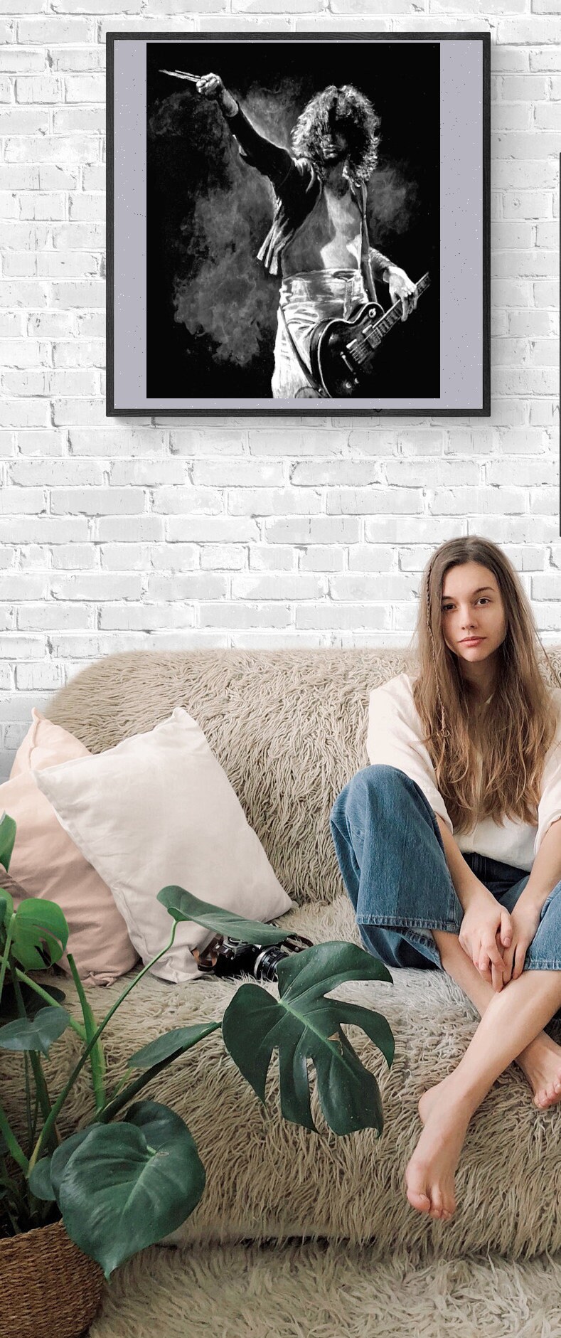 Rock Band Wall Art, 1970s Rock Bands, Vintage Zeppelin, Zeppelin Decor ...