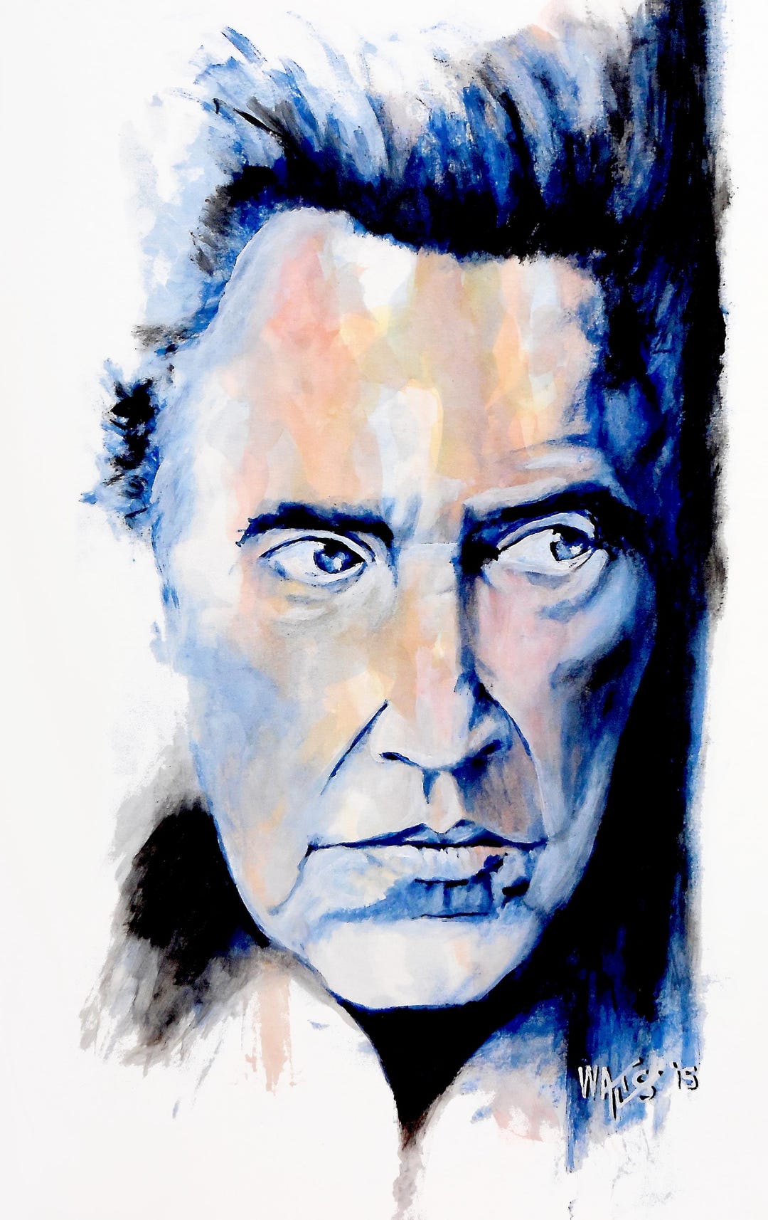 Christopher Walken Portrait - Movie Icon Art Print, Celebrity Wall Art ...