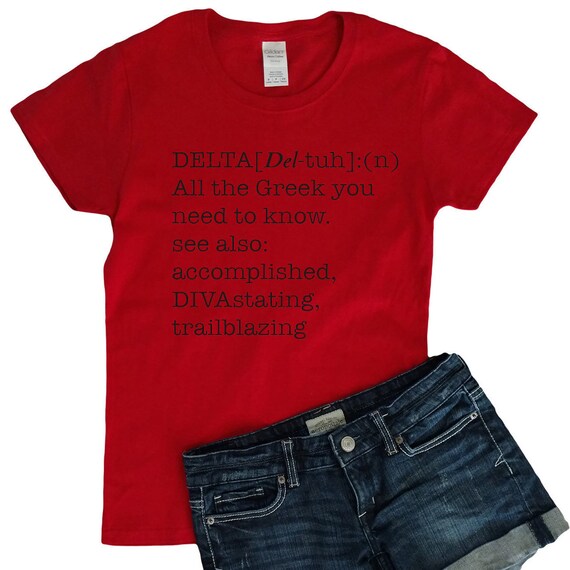 Delta Sigma Theta T-shirt Delta Definition 1913 | Etsy