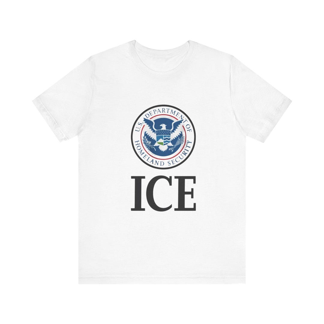 ICE Logo T-shirt | Department of Homeland Security Style Tee - Etsy