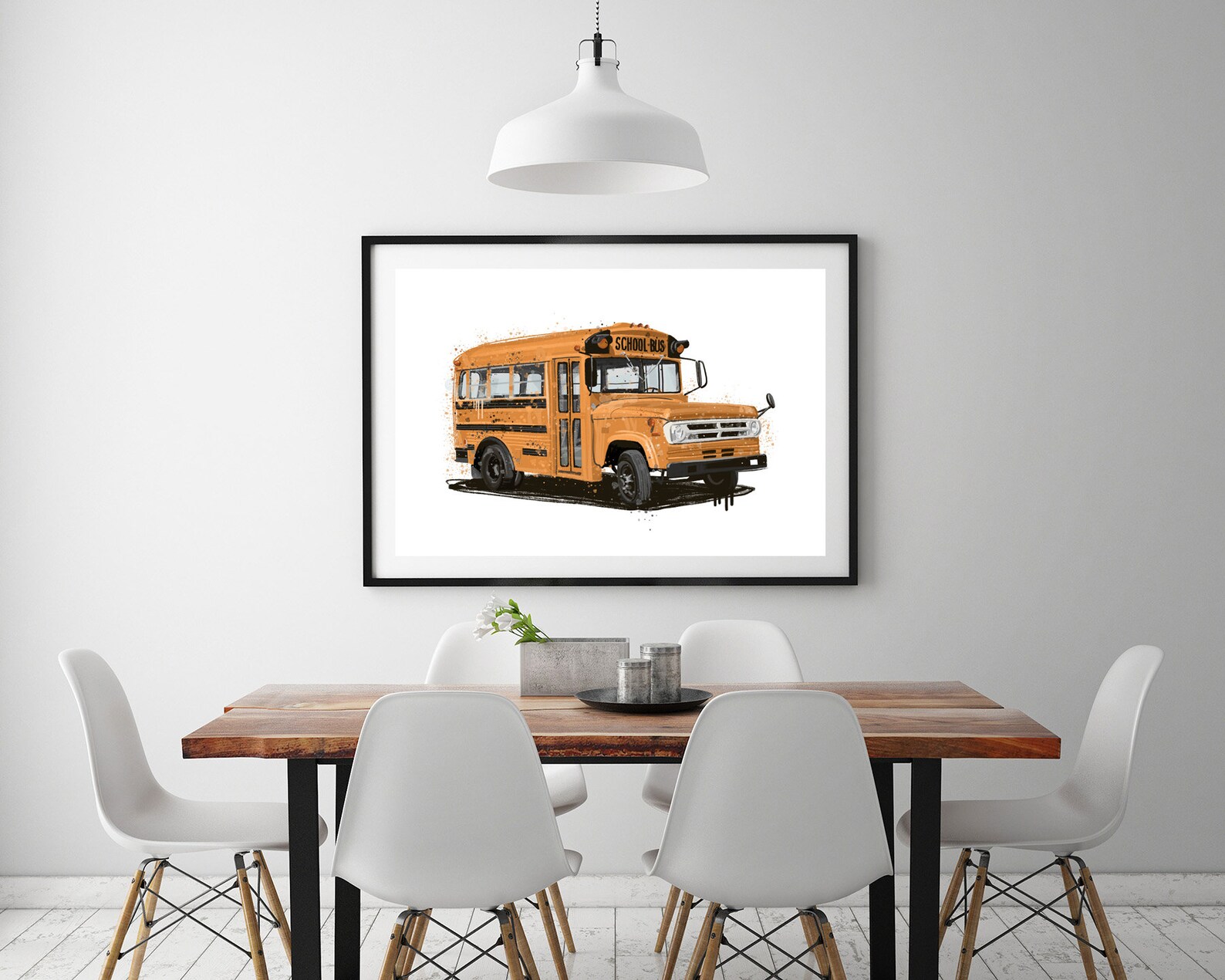 School Bus Transportation Art School Room Decor Children - Etsy