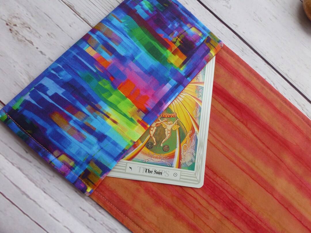 Abstract Tarot Card Wrap and Spread Cloth, Rainbow Tarot Mat, Abstract ...