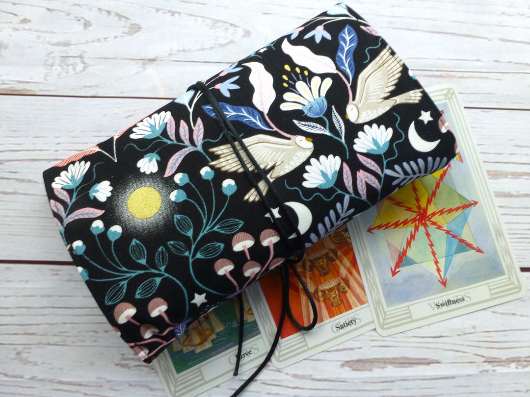 Owl Moon Doves Oracle Card Wrap and Spread Cloth, Woodland Tarot Card ...