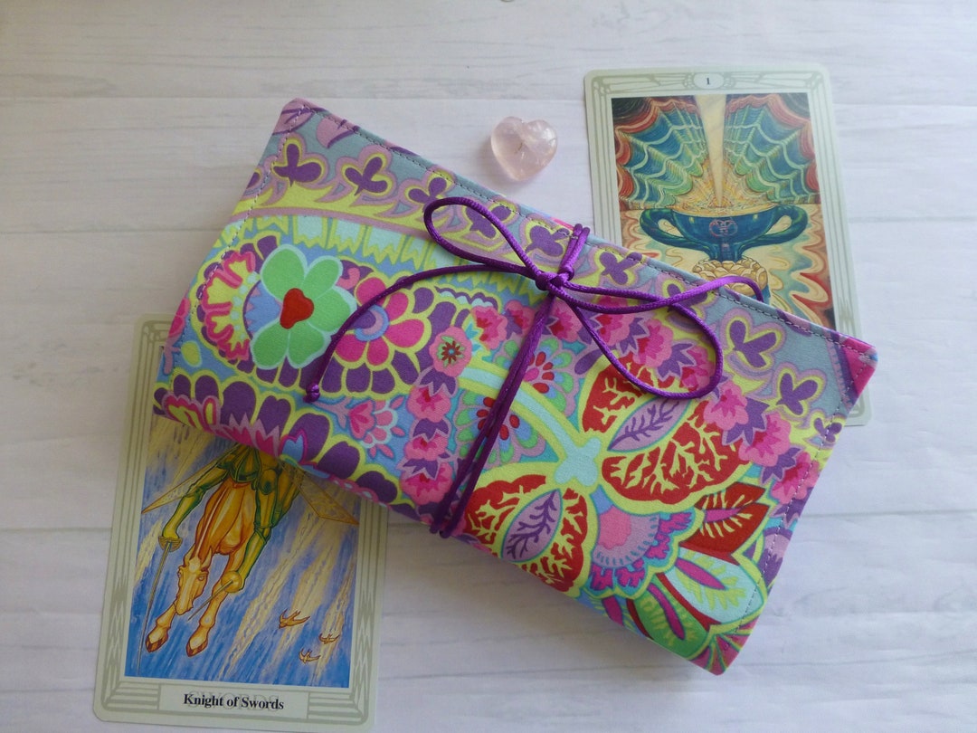 Psychedelic Paisley Tarot Card Wrap and Spread Cloth, Paisley Tarot Bag ...