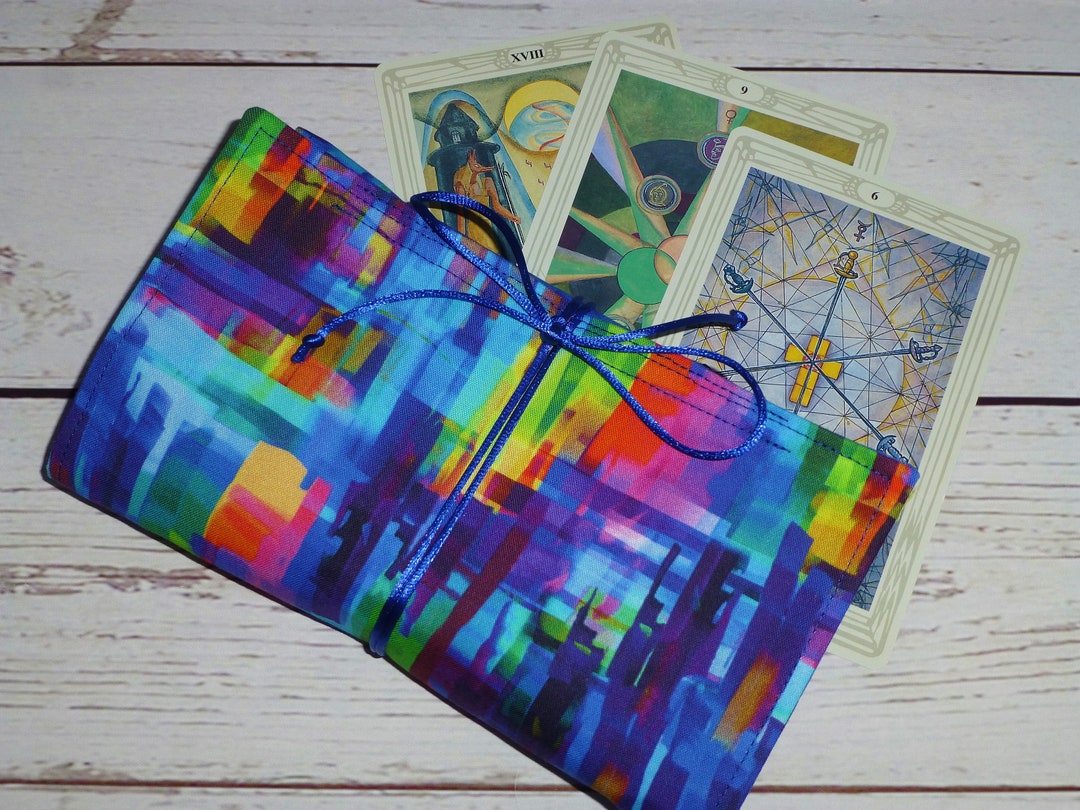 Abstract Tarot Card Wrap and Spread Cloth, Rainbow Tarot Mat - Etsy