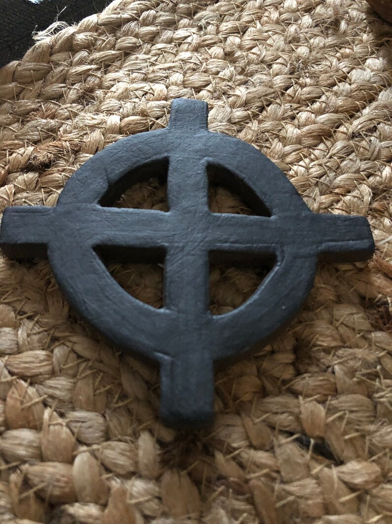 Matte Black Sun Cross, Solar Cross, Sun Cross of Odin, Solar Wheel ...