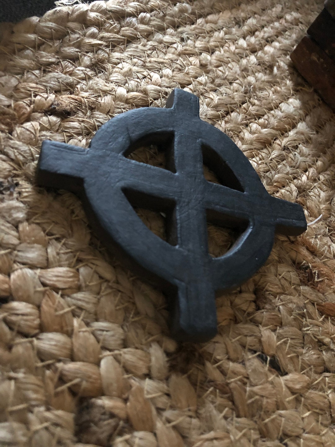 Matte Black Sun Cross, Solar Cross, Sun Cross of Odin, Solar Wheel ...