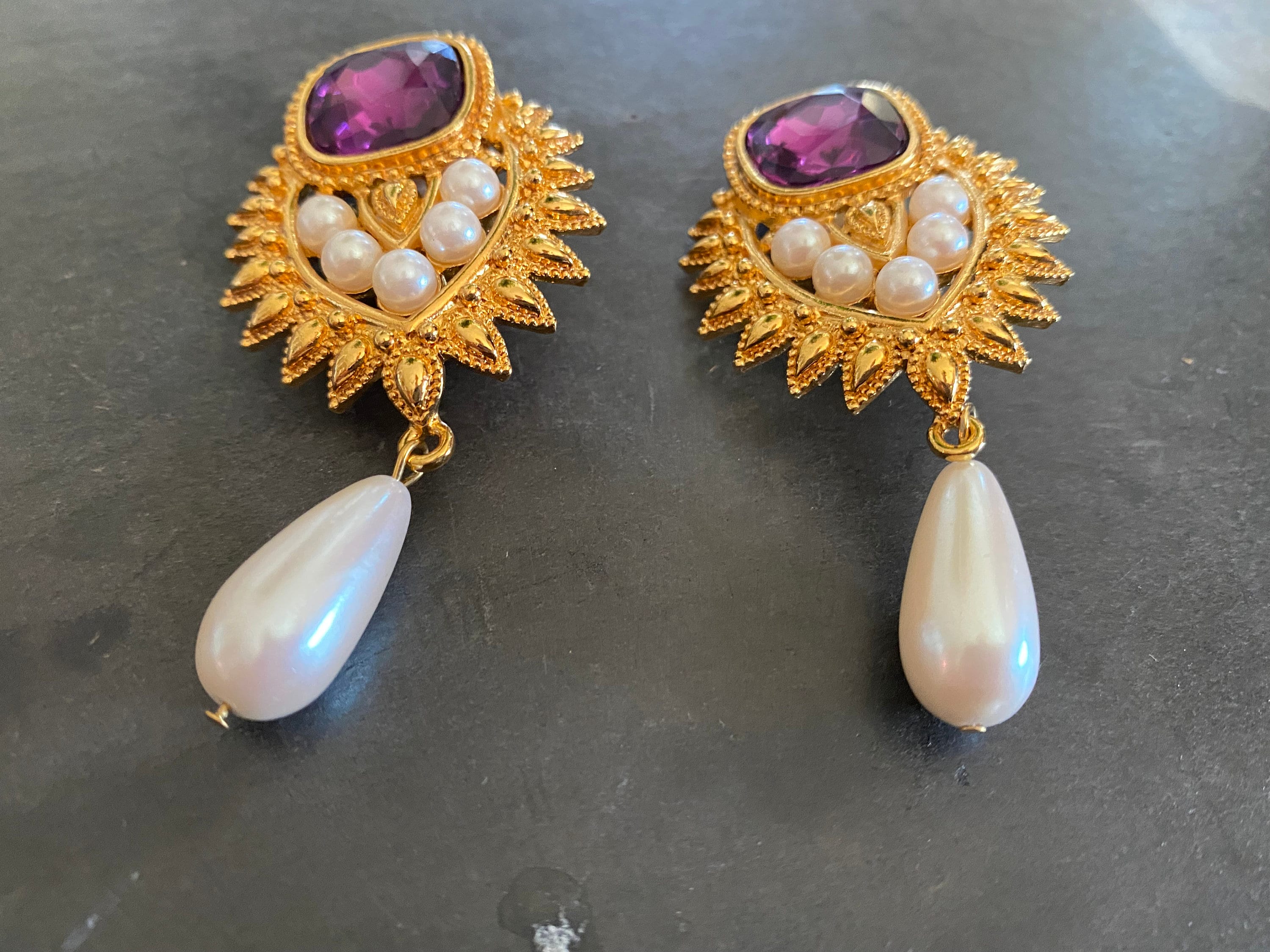 Shaill Jhaveri for Avon-elizabeth Taylor Amethyst Pearl and - Etsy