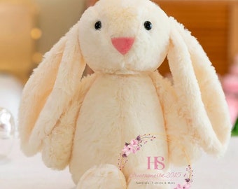 Pinky the Big Stuffed Easter Bunny Rabbit Doll - Etsy