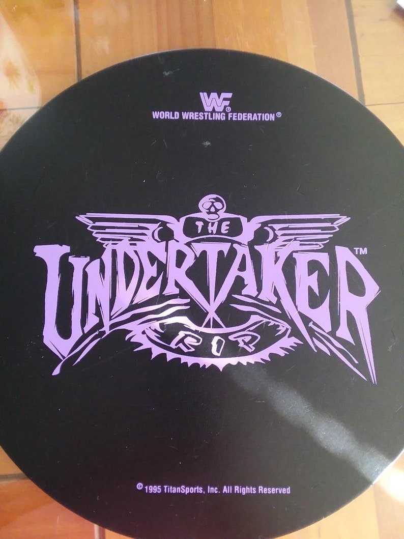 Rare Vintage WWF the Undertaker Pog Slammer Mat With Coffin Set of 2 - Etsy