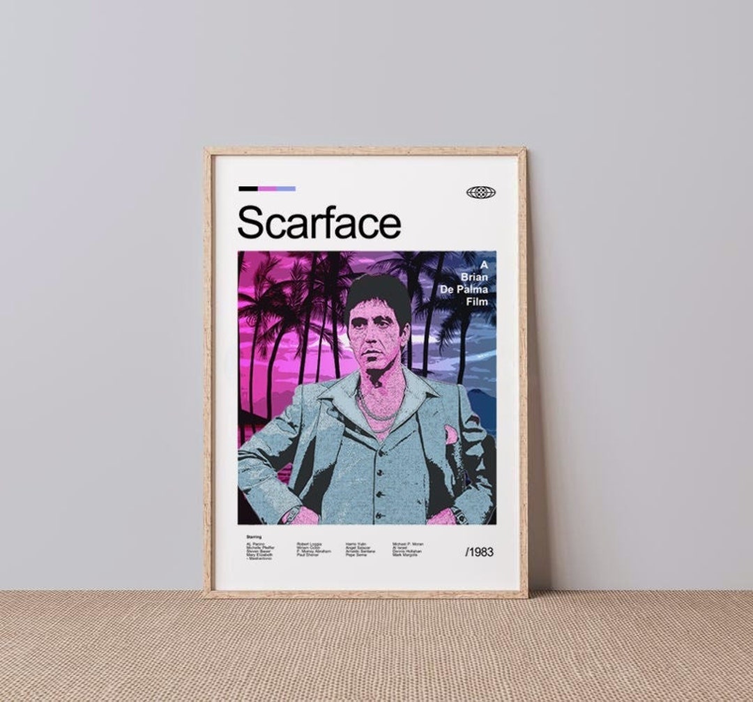 A4 A3 Scarface Movie Film Poster Print Art 1983 the Sopranos Gangster ...