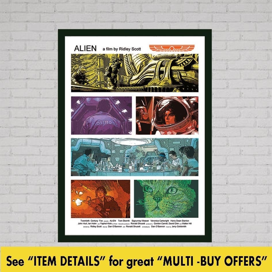 Alien 1979 Movie Film A3 Poster Print Ridley Scott Sci Fi 70s | Etsy