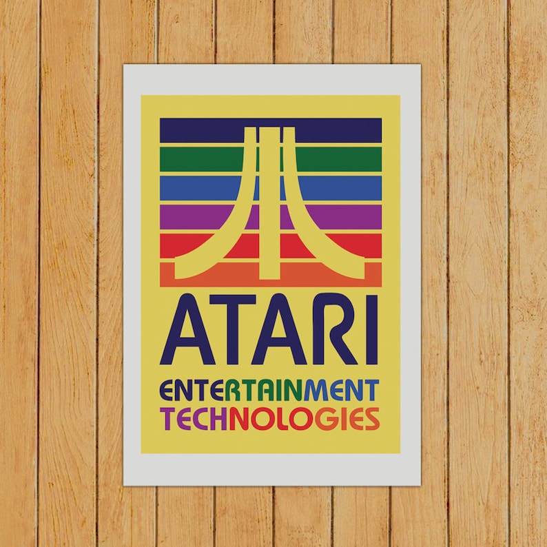 A4 A3 Atari 2600 Gamer Console Space Invaders Poster Art Print Gaming ...