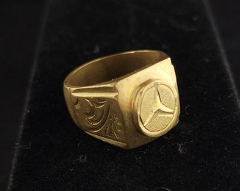 Mercedes 18k Ring - Etsy