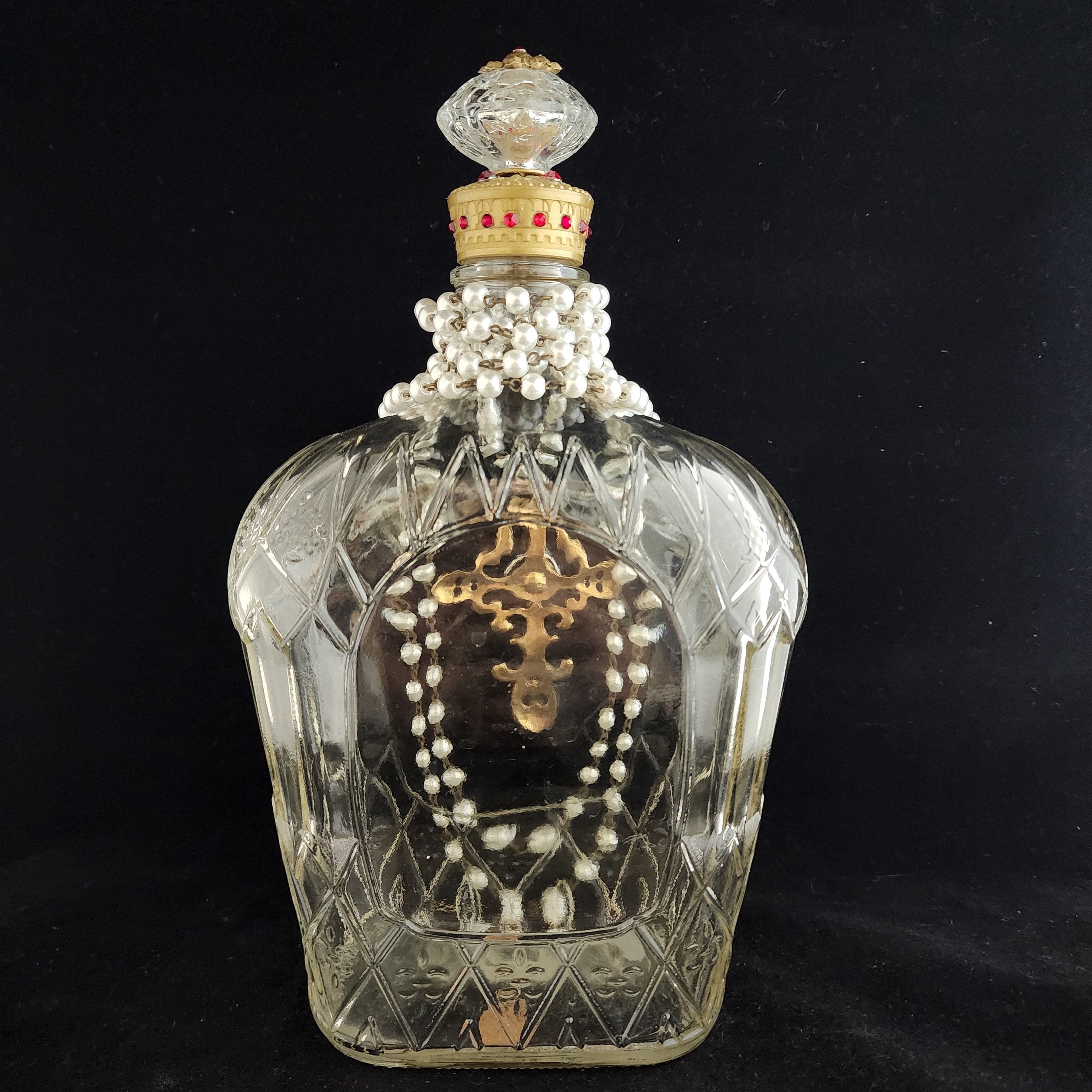 Decorative Crown Royal Alcoholic Bottle With Emerald Ruby Diamond ...