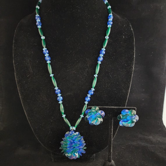 vintage chunky gaudy blue - Gem