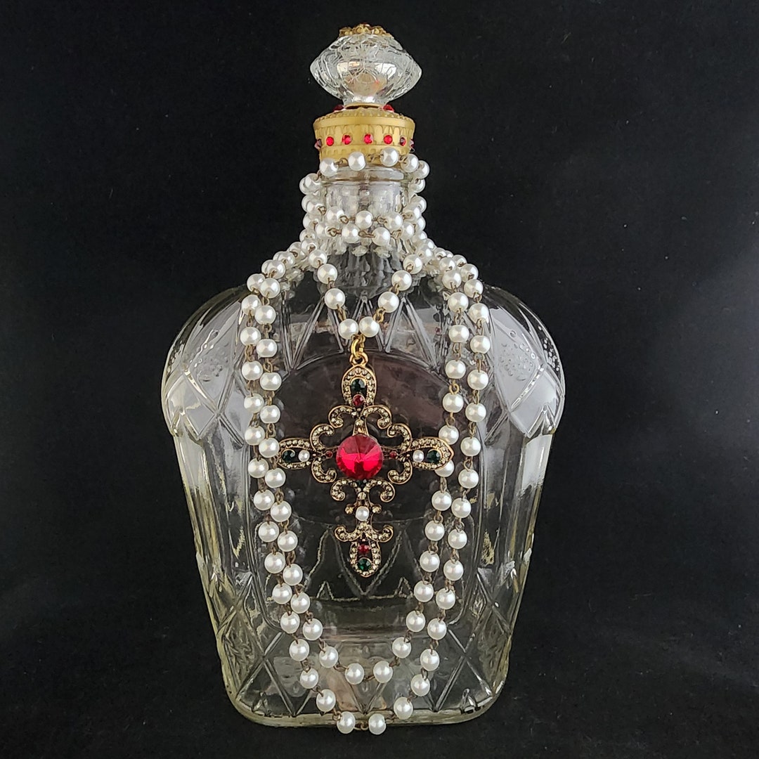 Decorative Crown Royal Alcoholic Bottle With Emerald Ruby Diamond ...