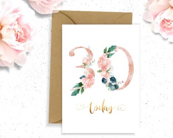 30th birthday card | Etsy