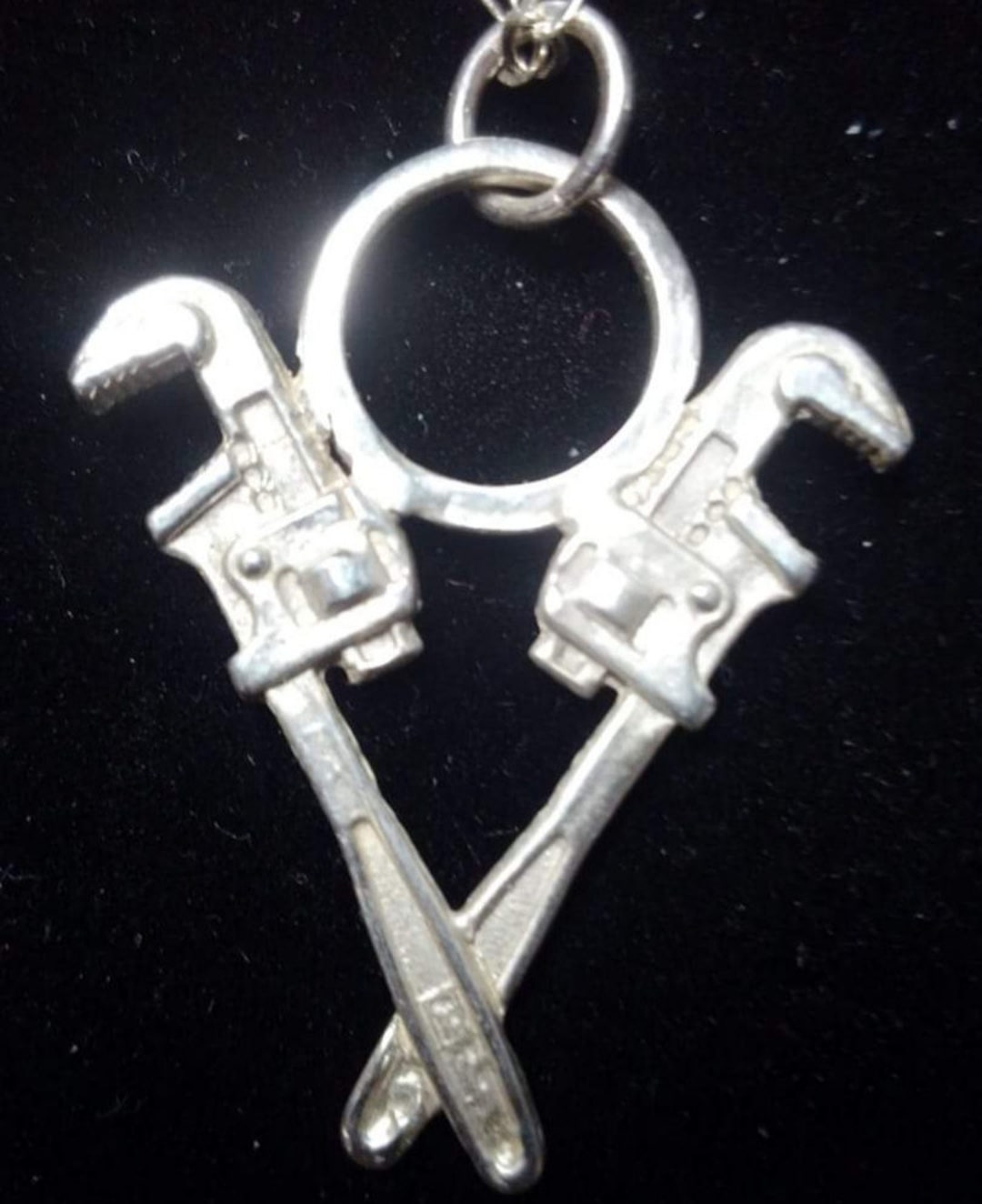 Crossed Pipe Wrenches in Sterling Silver - Etsy