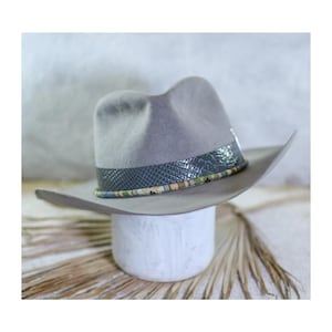 VERTIGO - Distressed Custom Bespoke Western Cowboy Fedora - Wool Fur ...
