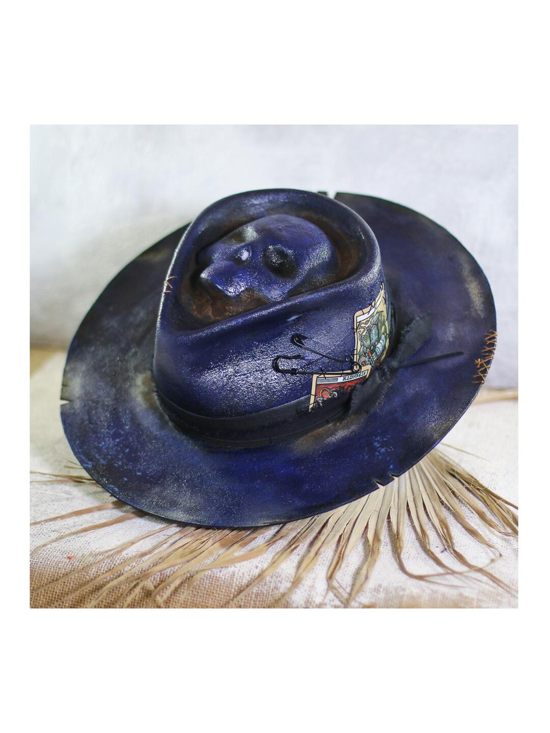 NO BAD BOYS - Indigo Edition - Felt Fedora - Alien Emboss Hat - Vitage ...