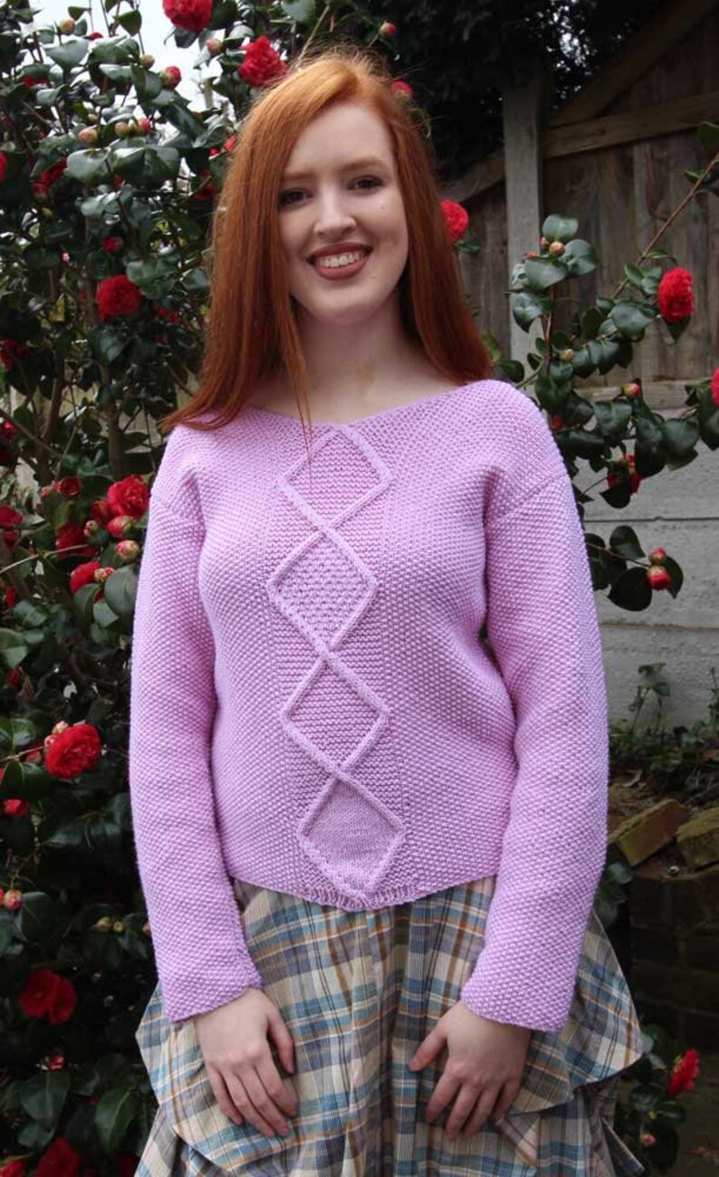 Diamond Sweater Hand Knitting Pattern - Etsy