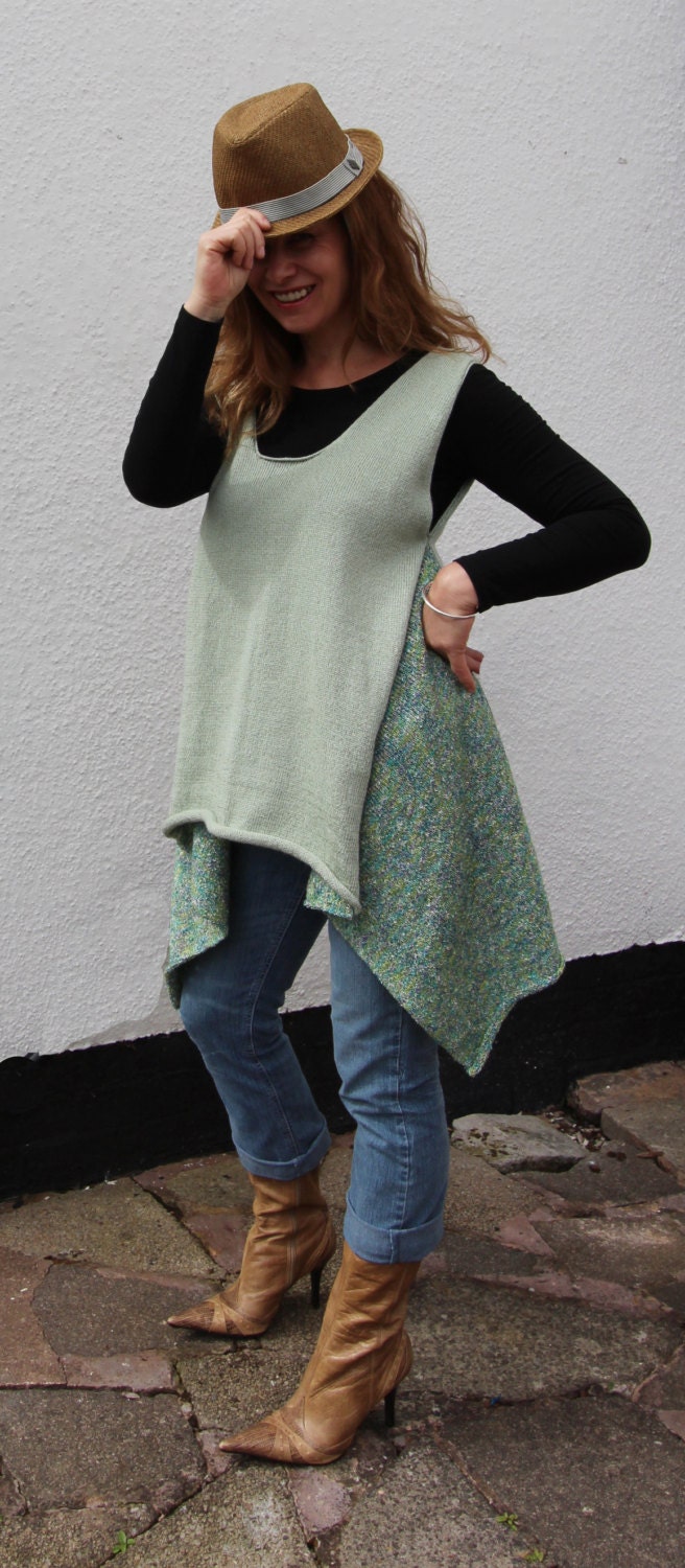 Cool Mint Smock Top Machine Knitting Pattern - Etsy