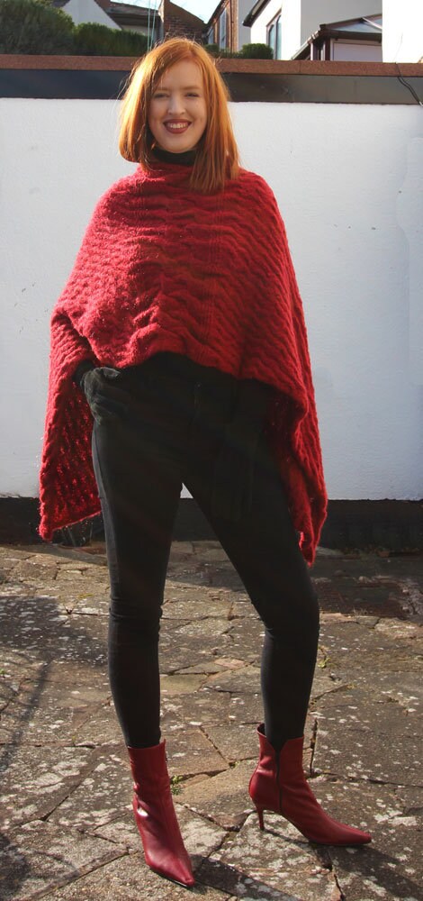 Marilyn Poncho Hand Knitting Pattern - Etsy