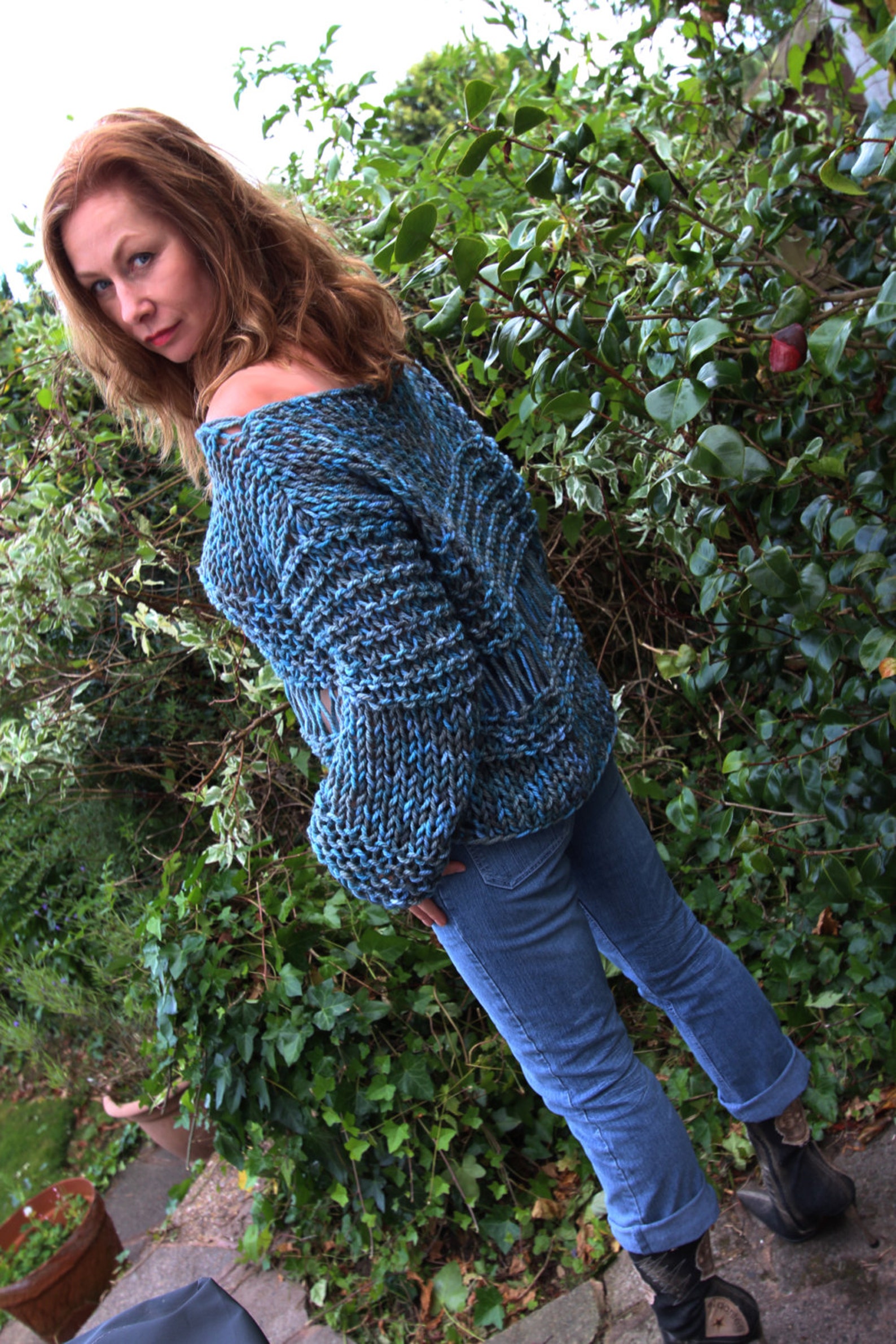 Grunge Jumper Hand Knitting Pattern - Etsy