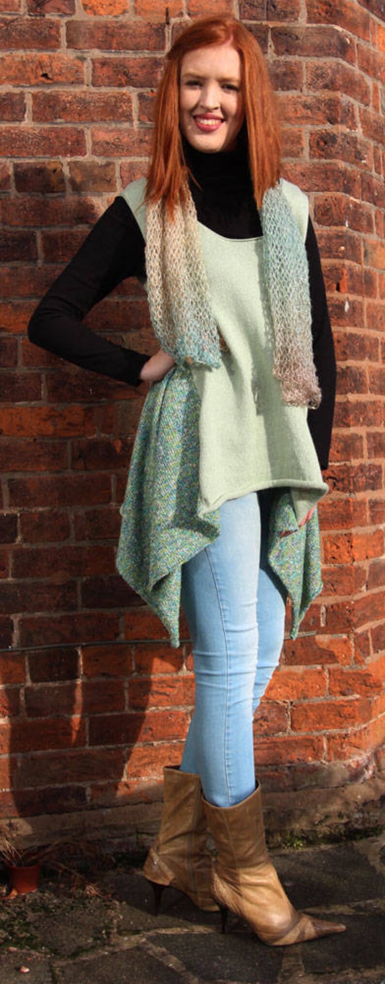Cool Mint Smock Top Machine Knitting Pattern - Etsy