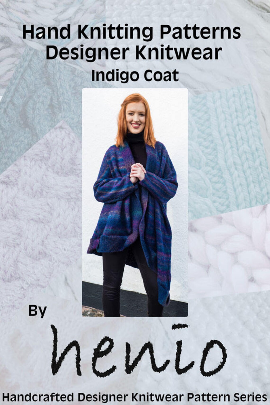 Indigo Coat Hand Knitting Pattern - Etsy