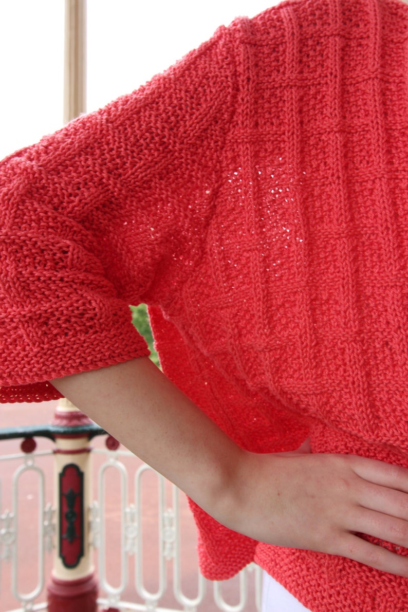 Summer Lattice Jacket Hand Knitting Pattern - Etsy