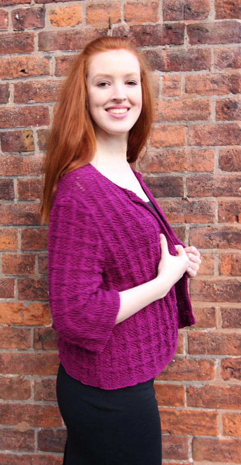 Summer Lattice Jacket Hand Knitting Pattern - Etsy