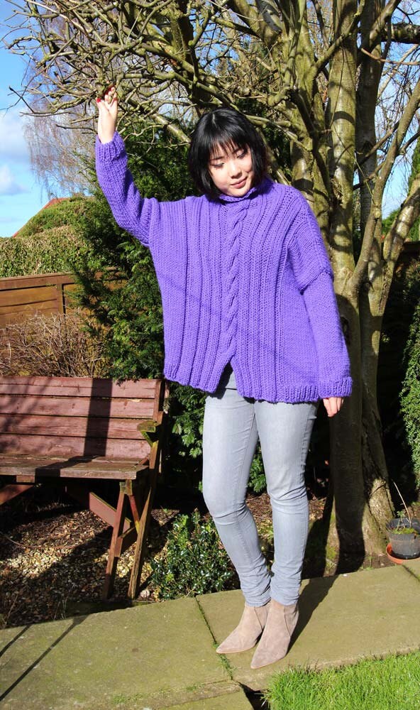 Forget-me-not Jumper Hand Knitting Pattern - Etsy UK