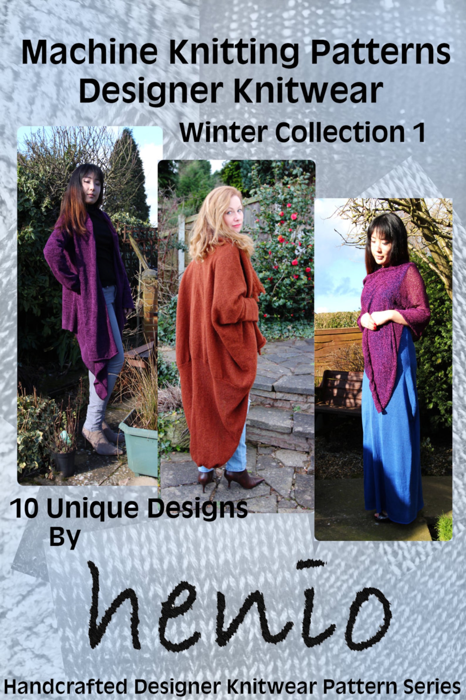 Machine Knitting Patterns: Designer Knitwear - Winter Collection 1 - Etsy