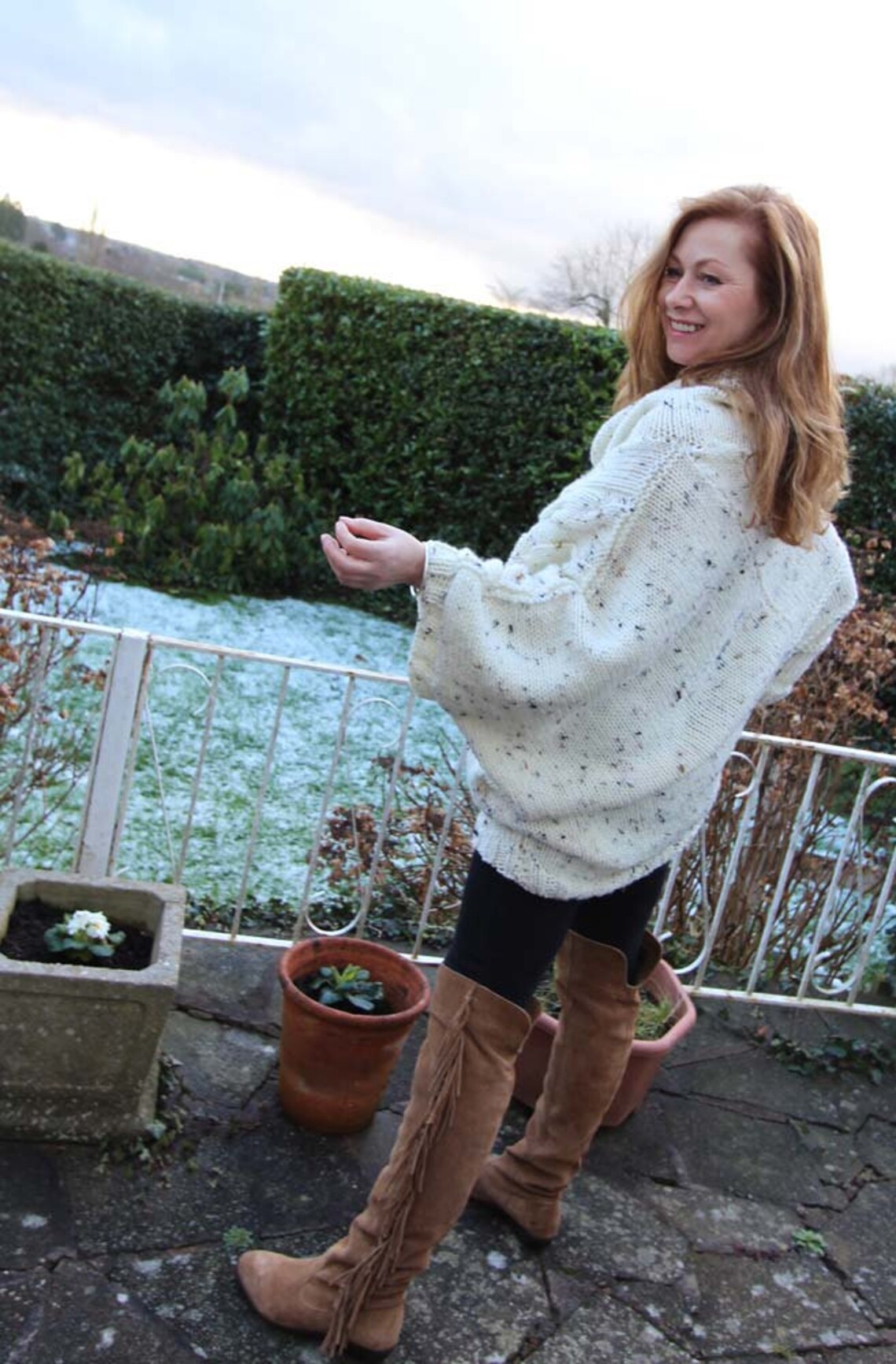 Snow Sweater Hand Knitting Pattern - Etsy