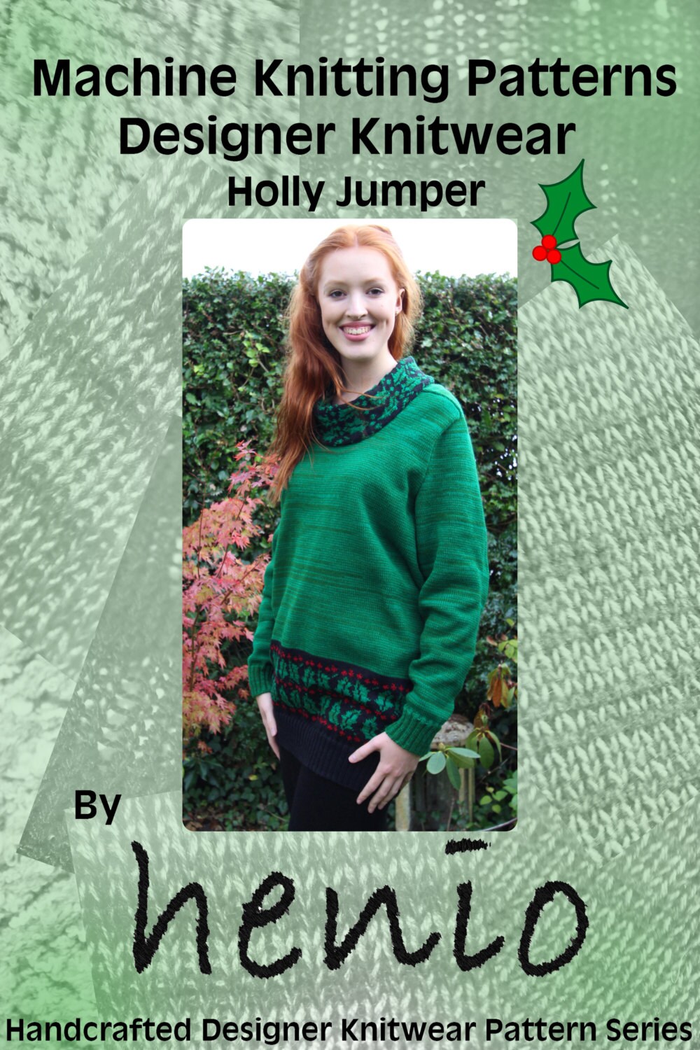 Holly Jumper Christmas Machine Knitting Pattern - Etsy