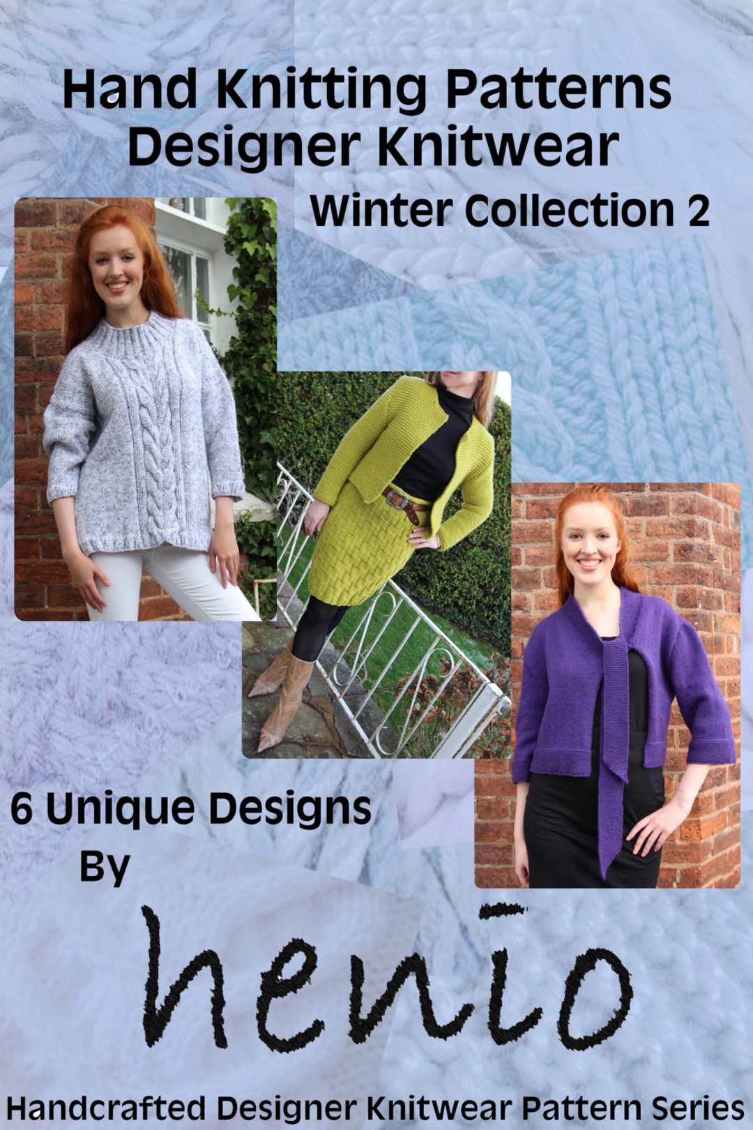 Hand Knitting Patterns: Designer Knitwear - Winter Collection 2 - Etsy