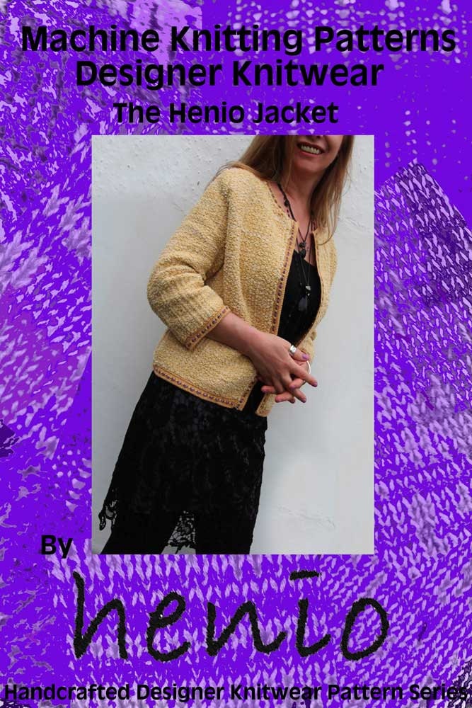 The Henio Jacket Machine Knitting Pattern - Etsy