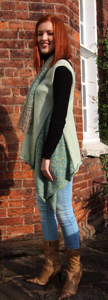 Cool Mint Smock Top Machine Knitting Pattern - Etsy