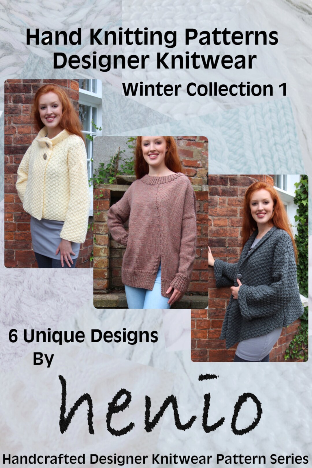Hand Knitting Patterns: Designer Knitwear - Winter Collection 1 - Etsy